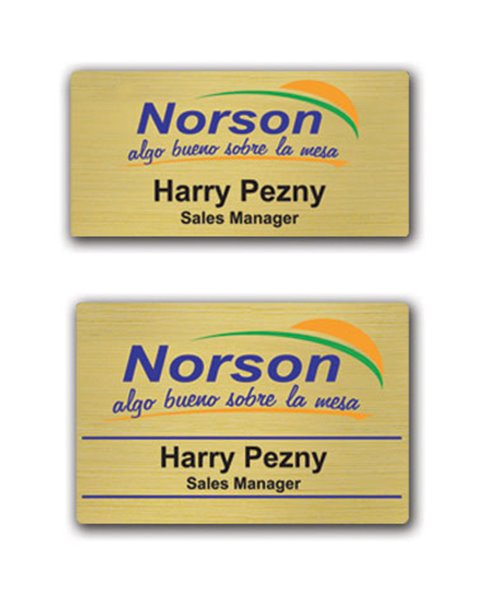 Gold Digital Name Badge | Edco Awards