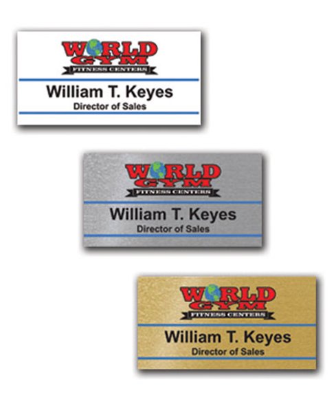 Medium Gravo Name Badge with UV Process