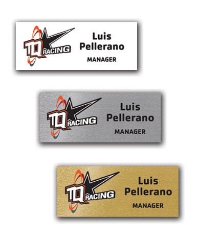 Small Gravo Name Badge with UV Process