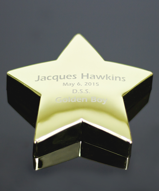 Gold Star Paperweight | Edco Awards