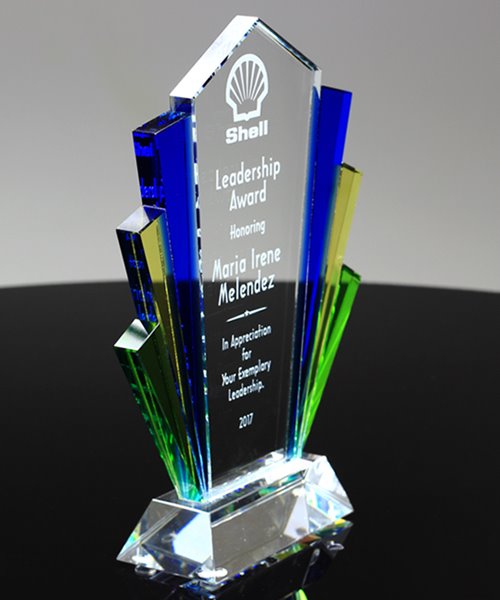 Art Deco Glass Award - Medium Size | Edco Awards