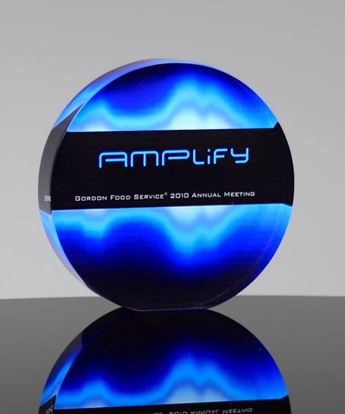 Custom Printed Acrylic Circle Award | Edco Awards