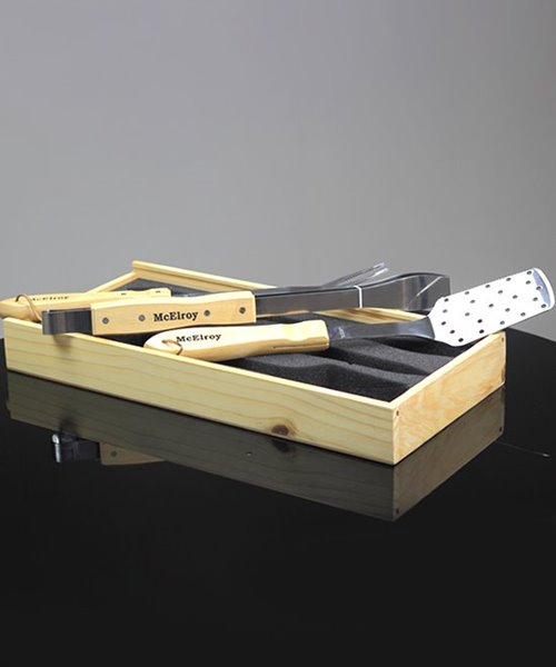 Engraved BBQ Set, the green alternative | Edco Awards