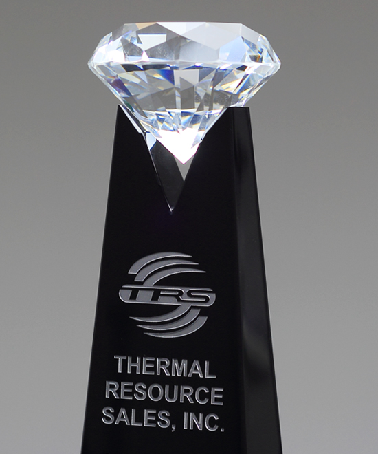 Rising Diamond Crystal Award - Large Size | Edco Awards