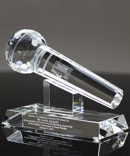 Crystal Microphone Award | CRY246 | Edco Awards