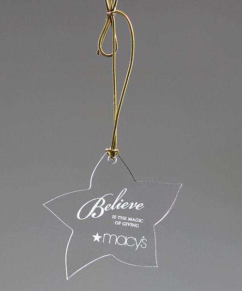 Engraved Acrylic Tree Ornament - Star Shape | Edco Awards