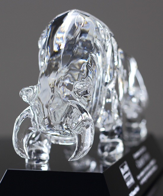 Crystal Bull Award CRY301 | Edco Awards