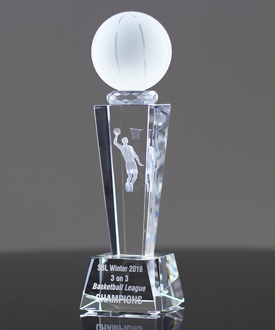 Basketball 3-D Crystal