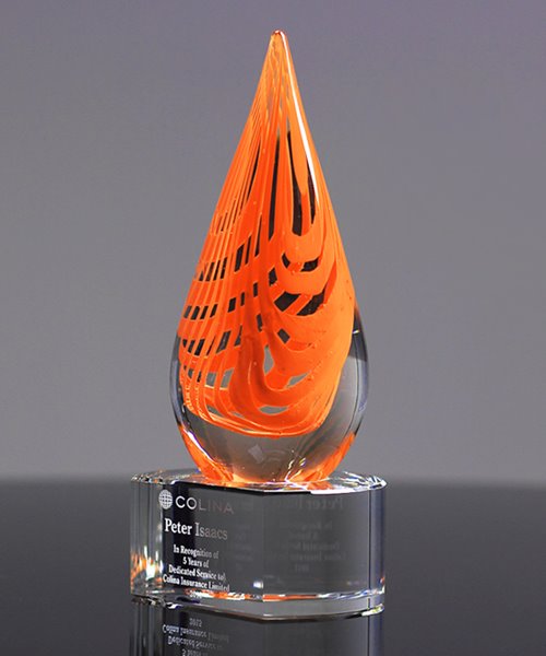 Aventura Citrus Art Crystal | Edco Awards