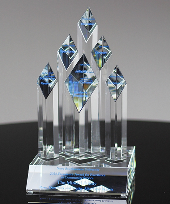 Crystal Super Five Star Diamond Award | C916C50 | Edco Awards