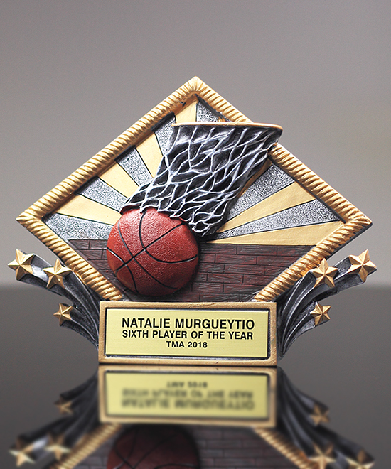 Basketball Diamond Plate Award | Edco Awards