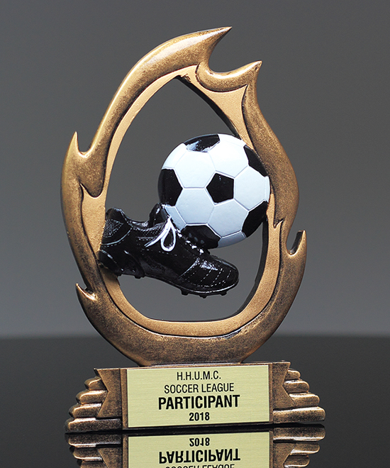 Flame Soccer Trophy - Large Size | Edco Awards