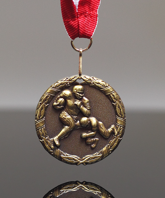 Classic Football Award Medals | Gold Silver Bronze | Edco Awards