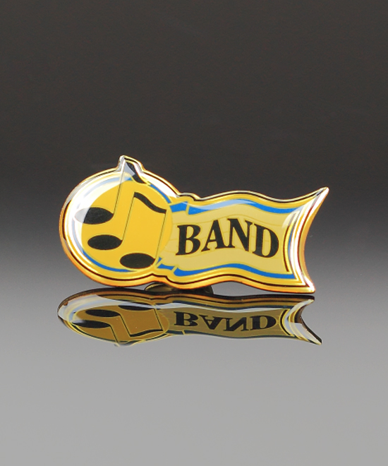 Music Theme Award Pin - Band | Edco Awards