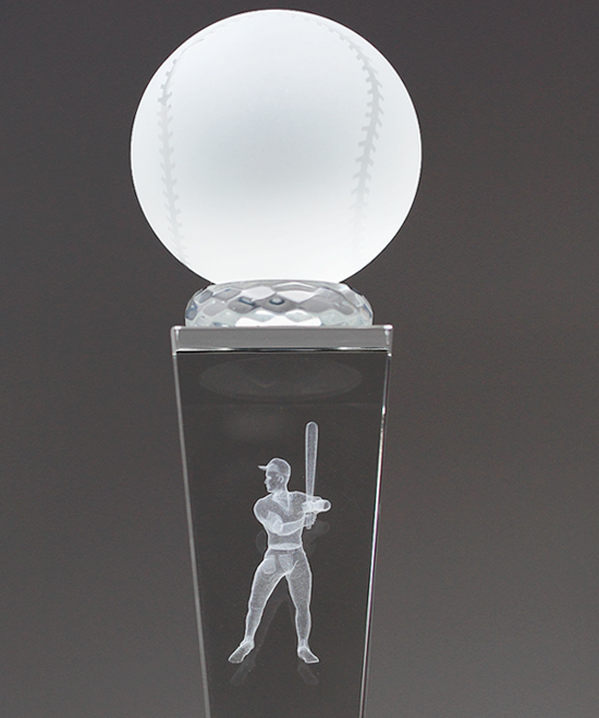 Crystal Baseball Tower | Edco Awards