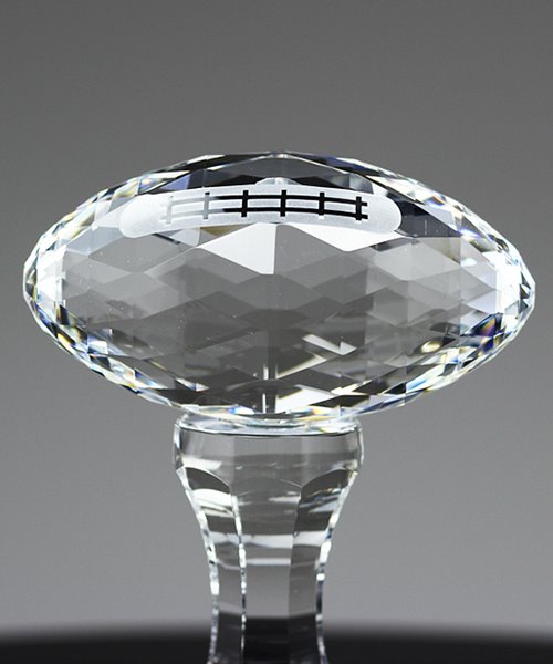 Multi-Faceted Crystal Football Tower Award | CRY149 | Edco Awards