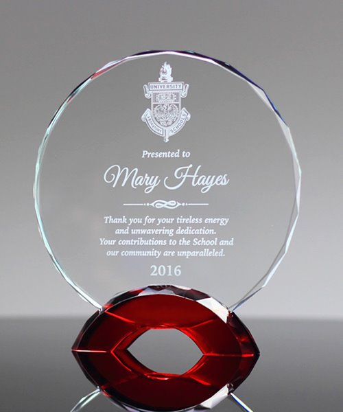Red Arc Glass Circle Award | Edco Awards