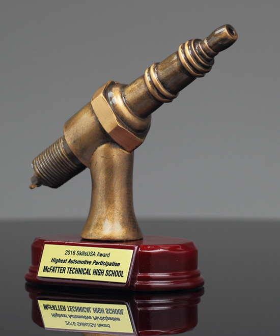 Spark Plug Resin Award | RF35 | Edco Awards