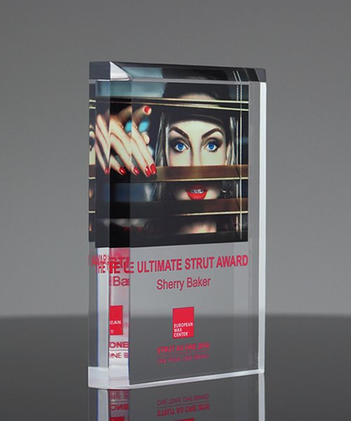 Beveled Acrylic Rectangle Trophy | Edco Awards