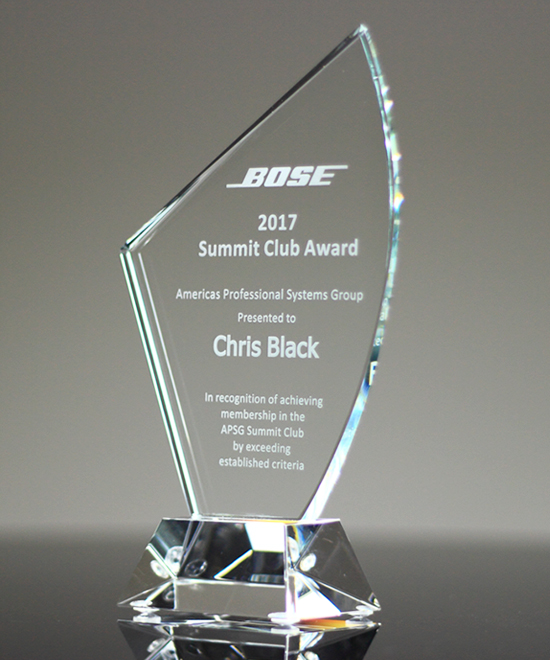 Avant Clear Crystal Award | Edco Awards