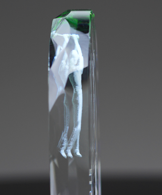 Golfer 3-D Crystal Golf Trophy | CRY14 | Edco Awards