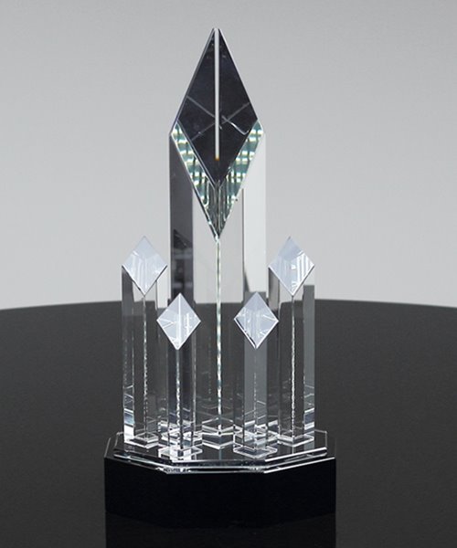 Rising Diamonds Crystal Award CRY6924M | Edco Awards