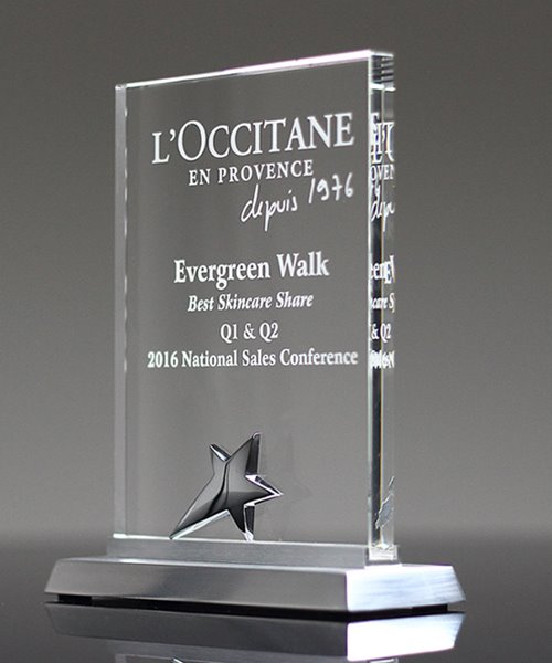Glass Star Plaque Award | Edco Awards