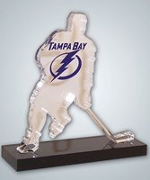 Show details for Acrylic Hockey Player Silhouette Trophy