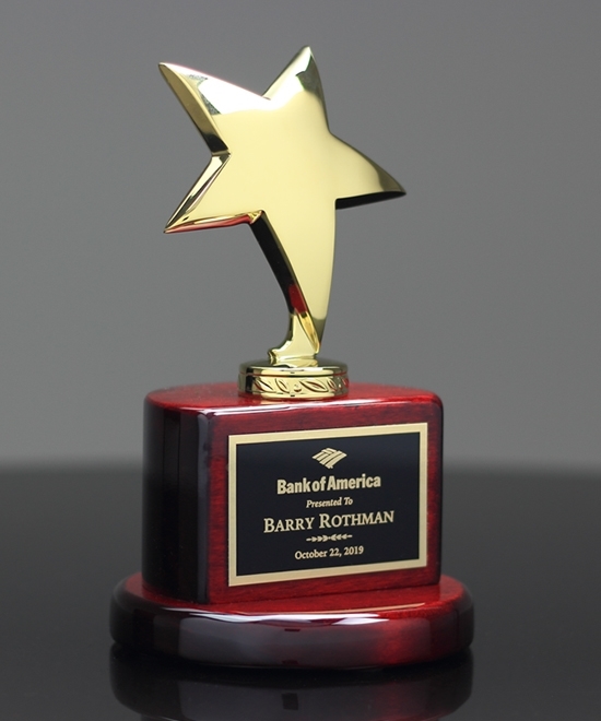 Stellar Performer on Rosewood Base Award | Edco Awards