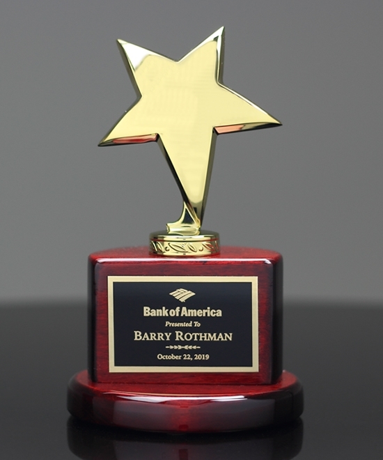 Stellar Performer on Rosewood Base Award | Edco Awards