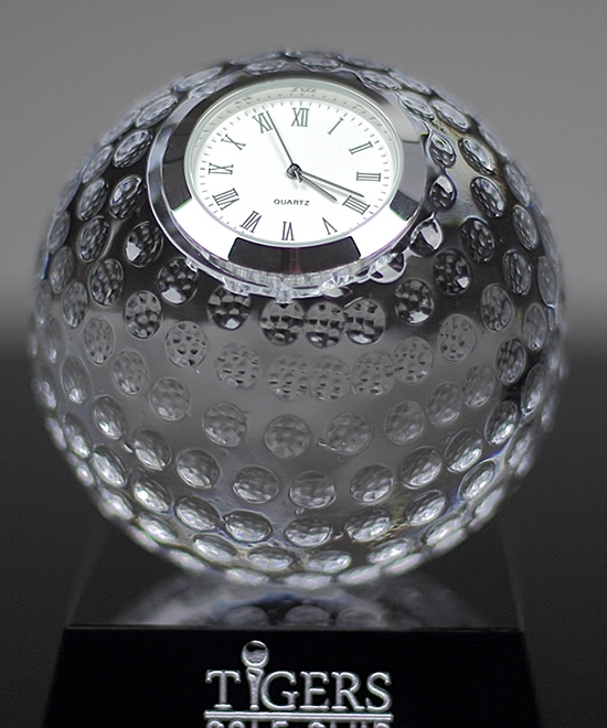 Crystal Golf Ball Clock Award | Edco Awards