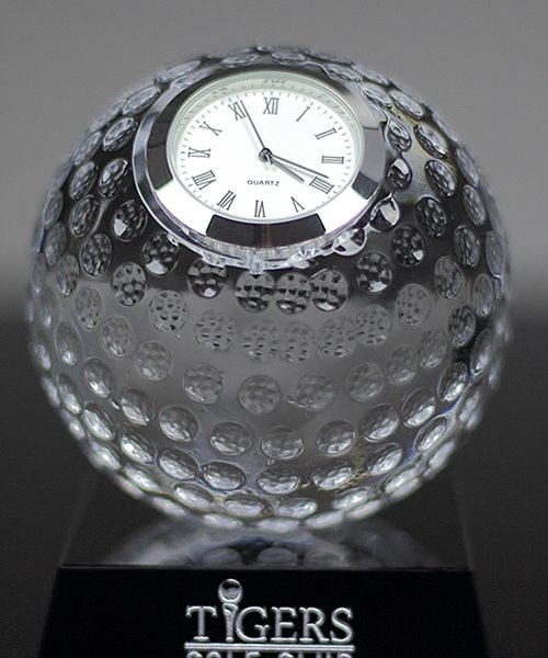 Crystal Golf Ball Clock Award | Edco Awards