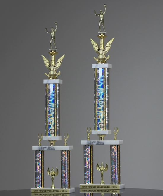 Classic 2-post Finalist Series Trophy with Eagle Riser