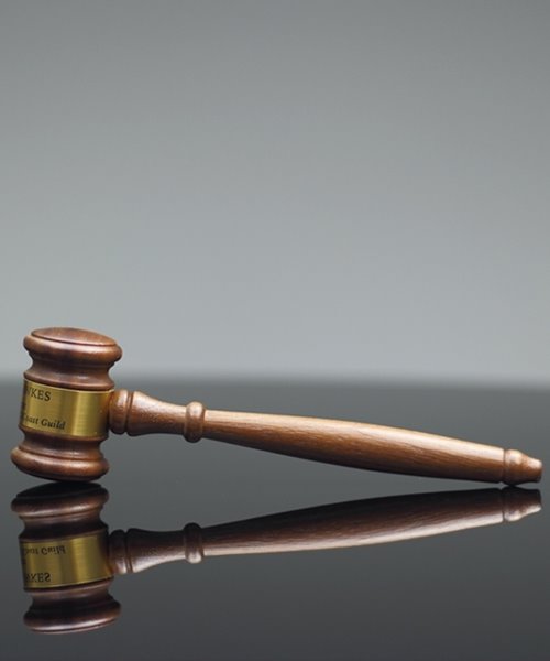 Genuine Walnut Presentation Gavel Award | Legal Recognition Gift | Edco ...