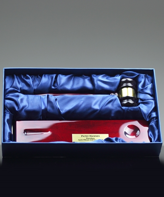 Rosewood Gavel Award Set | GV138 | Edco Awards