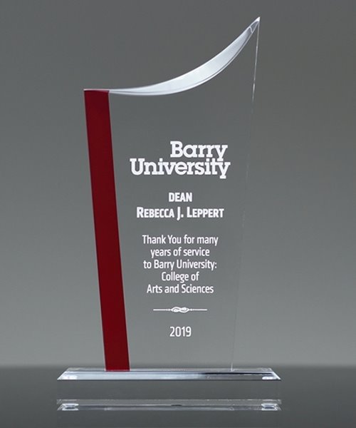 Cardinal Curve Acrylic | Edco Awards