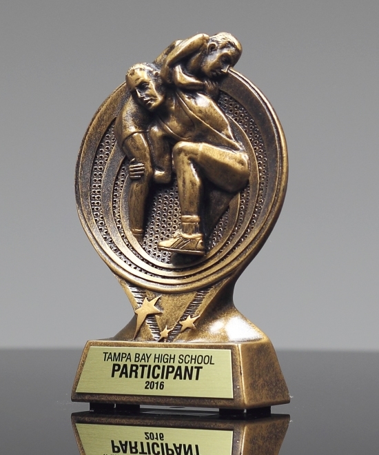 Saturn Wrestling Resin Trophy | RF2627 | Edco Awards