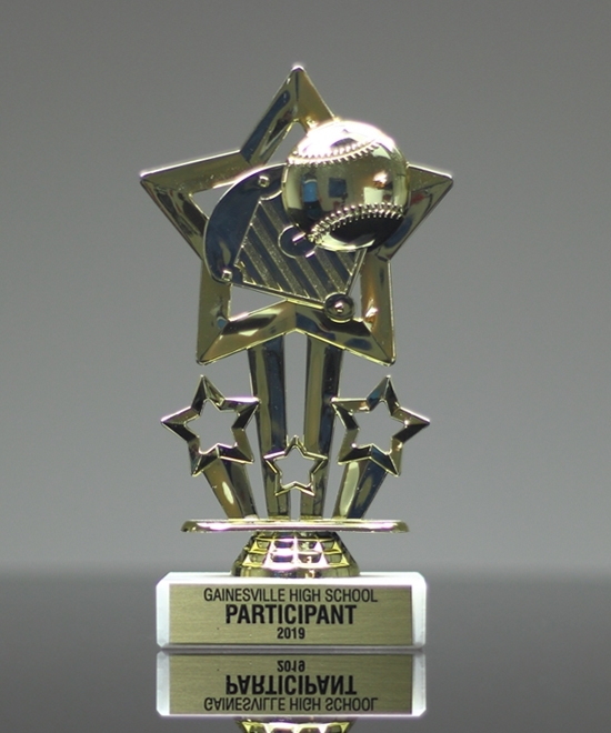 Sports Star Participation Baseball Trophy | Edco Awards