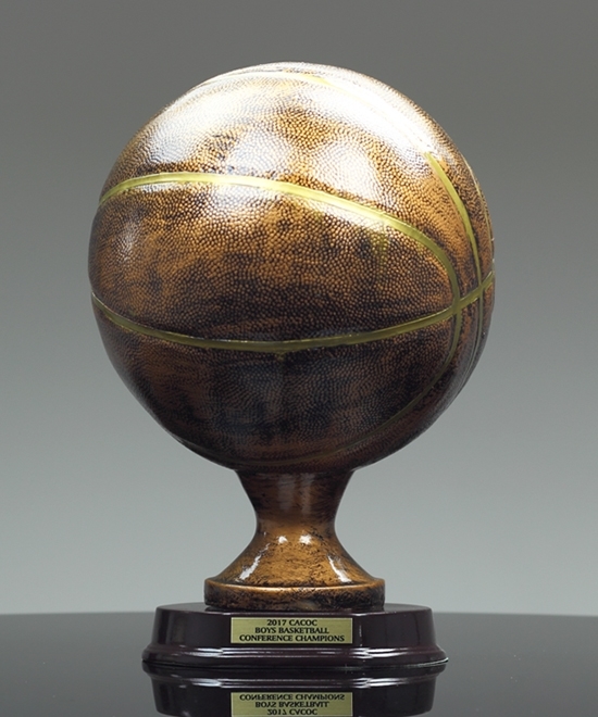 Bronzestone Basketball Replica Trophy | RX812AB | Edco Awards