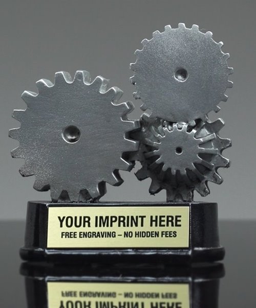 Silver Gears Trophy | Custom Awards | Edco Awards