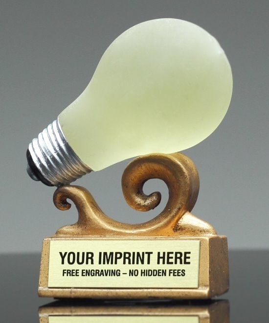 Light Bulb Resin Trophy | RF-1355 | Edco Awards
