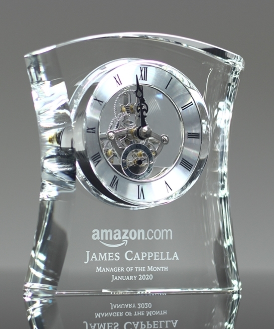 Associate Crystal Clock Award CRY383 | Edco Awards