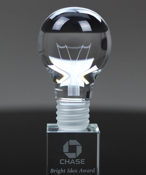 Crystal Light Bulb Award CRY25 | Edco Awards