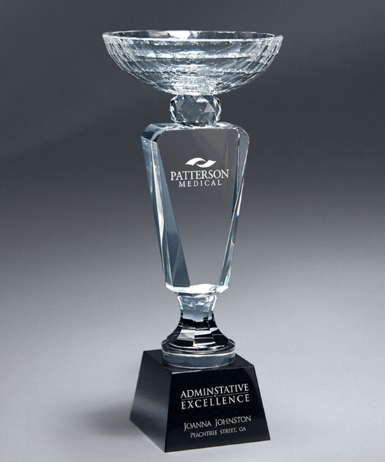 Premier Crystal Trophy Cups | CRY6302L, CRY6302M | Edco Awards