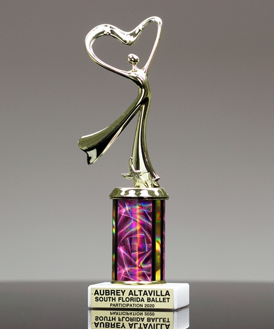 Pretty-in-Pink Contempo Star Dance Trophy | Edco Awards