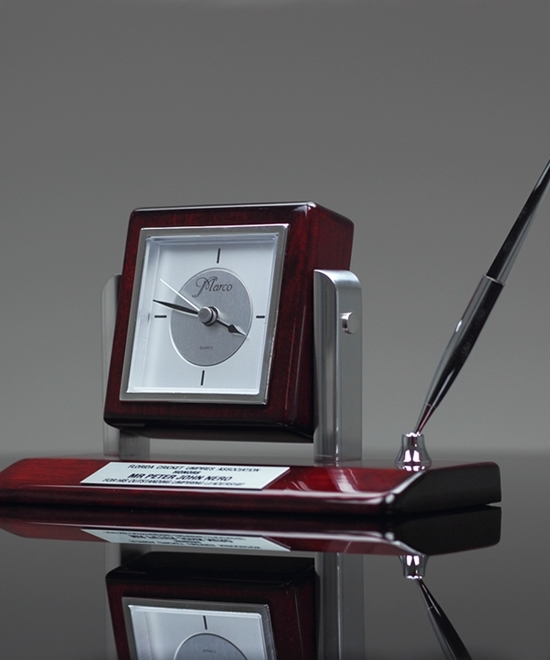 Tilting Clock and Pen Set