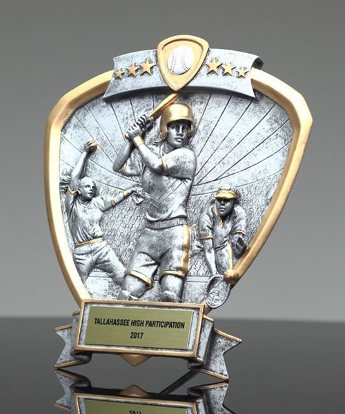 Silverstone Shield Softball Sculpture | Edco Awards