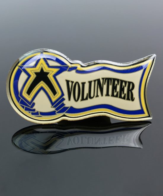 Star Theme Award Pin - Volunteer | Edco Awards