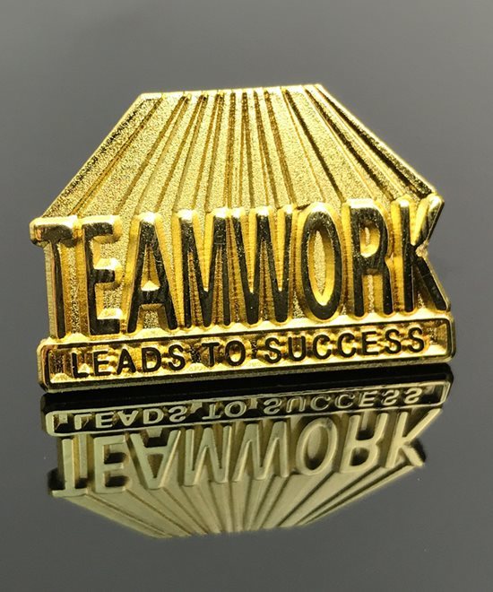 Teamwork Leads to Success Pin | Edco Awards