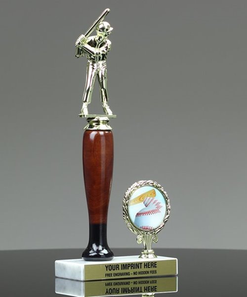 Baseball Bat Column Trophy with Activity Holder | Edco Awards